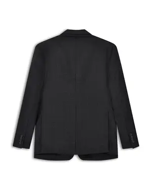 Emporio Armani Regular Fit Textured Wool Blend Blazer