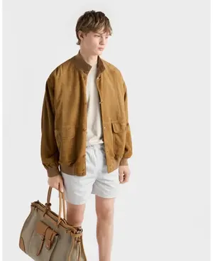 Prada Twill Swim Trunks - Neutral