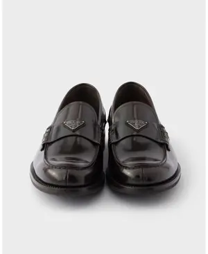 Prada Brushed Leather Loafers