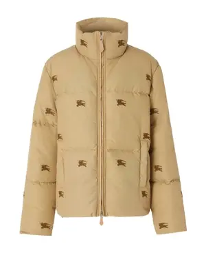 Burberry Embroidered Logo Down Puffer Jacket