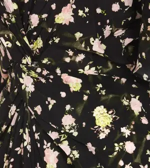 Zadig&Voltaire Floral Print V-neck Dress - Black