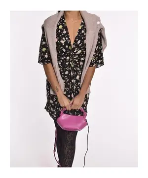 Zadig&Voltaire Floral Print V-neck Dress - Black