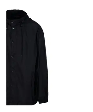 Balenciaga Logo Printed Hooded Short Windbreaker