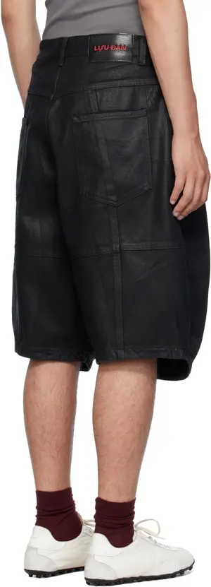 LU'U DAN Puffa Denim Shorts