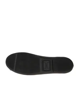 Hogan Round-toe Slip-on Ballerinas With Logo Clasp