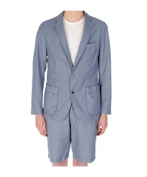 Hugo Boss Single-breasted Suit Jacket - Navy