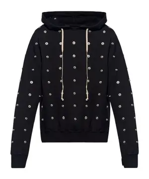 Rick Owens Granbury Drawstring Hoodie - Black