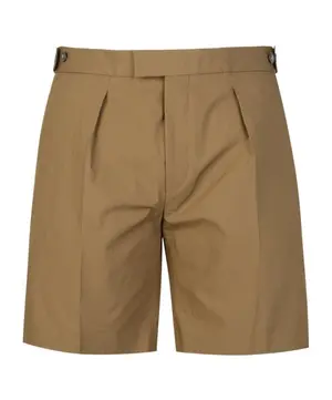 Hugo Boss Button Detailed Pleated Shorts