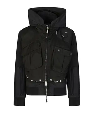 Dsquared2 Long-sleeved Hooded Cotton Coat