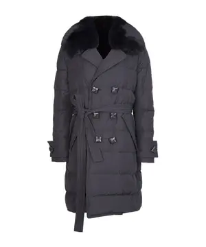Dsquared2 Double-breasted Trench Coat - Black