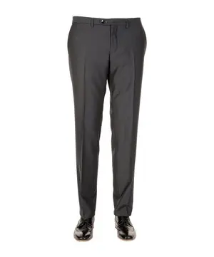 Hugo Boss Pressed Crease Tailored Pants - Charcoal-grey