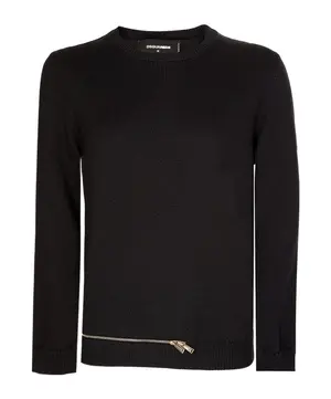 Dsquared2 Long Sleeve Sweater With Ribbed Details