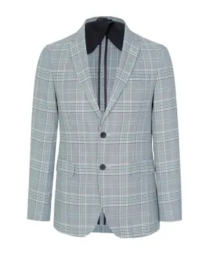 Hugo Boss Single-breasted Checked Jacket