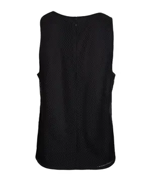 Emporio Armani Mesh Vest With Floral Appliqu