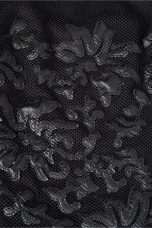 Emporio Armani Mesh Vest With Floral Appliqu