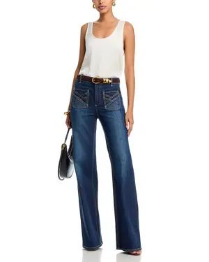 Ramy Brook Heidi High Rise Wide Leg Jeans