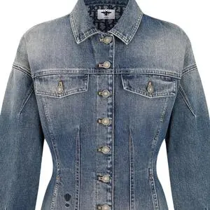 Dior Fitted Denim Jacket With Metal Buttons