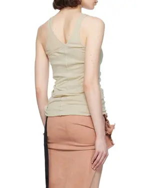 Rick Owens Double Ziggy Banana Jersey Tank Top