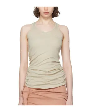Rick Owens Double Ziggy Banana Jersey Tank Top