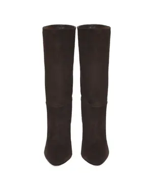 GIANVITO ROSSI Elise Knee High Stiletto Boots - Dark Brown