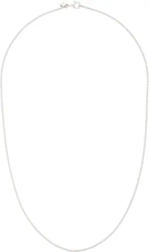Tom Wood Curb Chain Slim Necklace - Silver