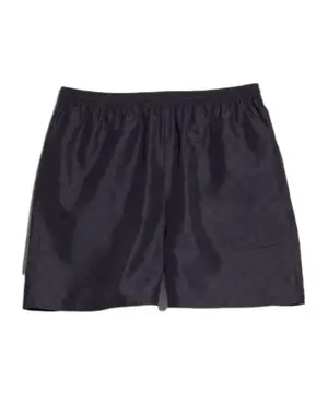 Gucci Allover Gg Print Polyester Poplin Swim Shorts - Dark Blue