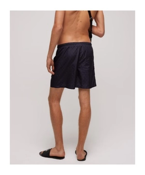 Gucci Allover Gg Print Polyester Poplin Swim Shorts - Dark Blue