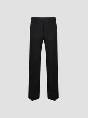 JIL SANDER Wool Trousers - Black