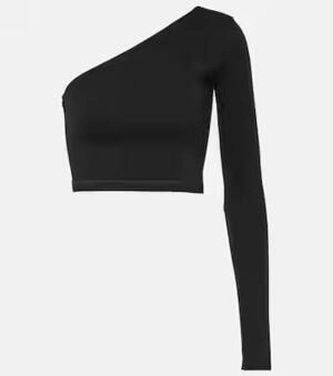 Rick Owens One-shoulder Textured Cashmere Top