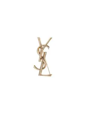 Saint Laurent Logo Brooch