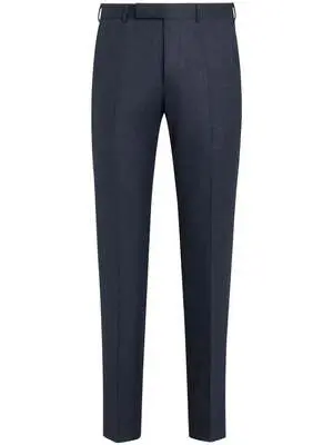ZEGNA Zegna 100% Wool Wool Trousers With Zip And Button Closure