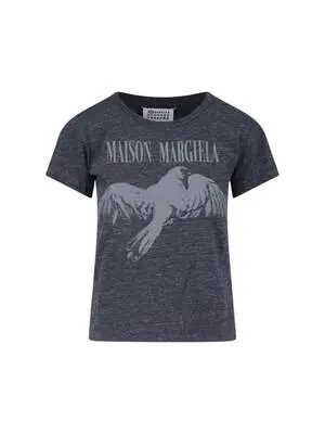 MAISON MARGIELA Graphic Eagle Print T-shirt - Grey