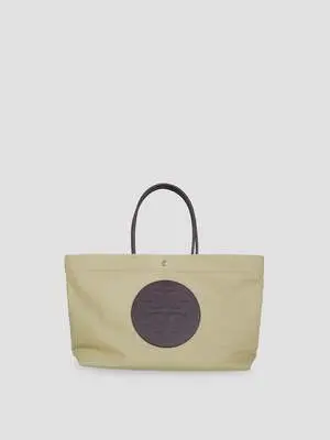 Tory Burch Logo Tote Bag - Wheat