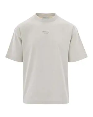 Drole De Monsieur Graphic Cotton T-shirt - Mastic