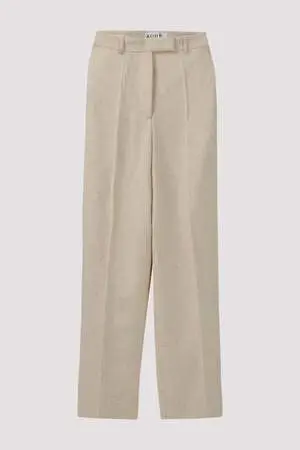 RÓHE Tailored Cotton Mini Trousers - Beige