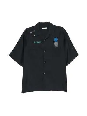 Undercover Graphic Camp Collar Short Sleeve Shirt