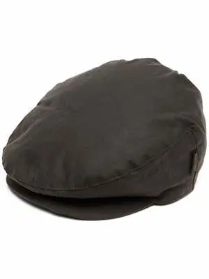 Barbour Cotton Flat Peak Cap With Dart Detailing - Green