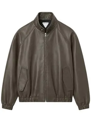 Bottega Veneta Leather Bomber Jacket
