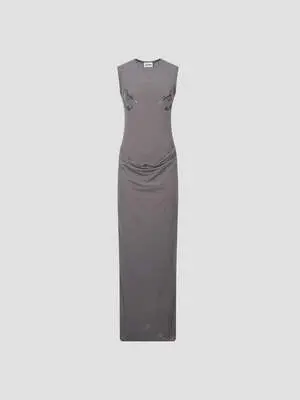 JEAN PAUL GAULTIER Mesh Double Layer Long Dress