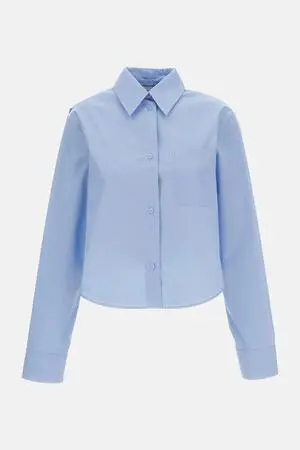 Sportmax Cropped Cotton Blend Shirt