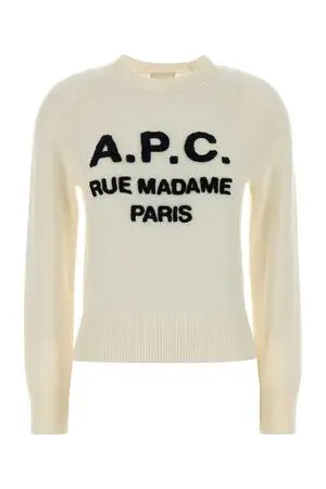 A.p.c. Soft Virgin Wool Sweater - Ecru