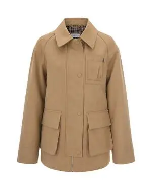 Patrizia Pepe Utility Shirt Jacket - Anomaly Beige