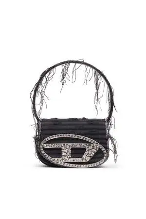 DIESEL® Structured Oval D-logo Handbag With Foldable Handle