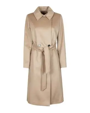 Max Mara Belted Double-breasted Long Coat - Cammello