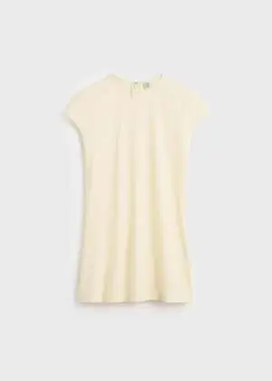 TOTEME Short Sleeve Zip Up Top