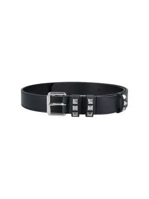 Valentino Garavani Studded Leather Belt - Black