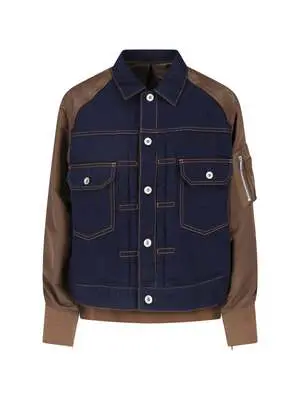 Sacai Hybrid Utility Jacket - Blue