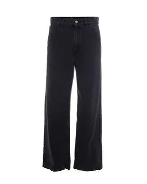 Marni Wide-leg Cotton Jeans - Black