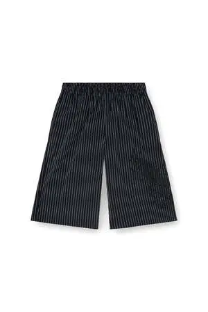 DIESEL® Embroided Pin-striped Culottes