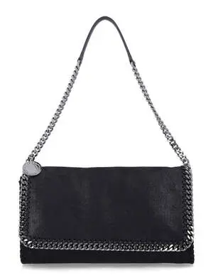 Stella McCartney Stella McCartney Chain-Trim Shoulder Bag Nero
